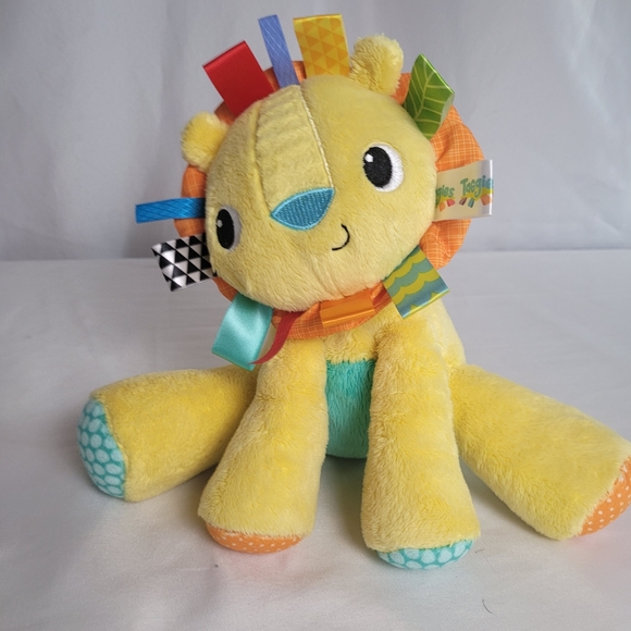 Taggies | Toys | Bright Starts Taggies Yellow Lion Baby Lovey Security ...